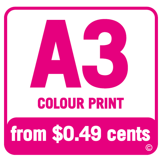A3 Colour Printing from 49 cents per page | Print Online